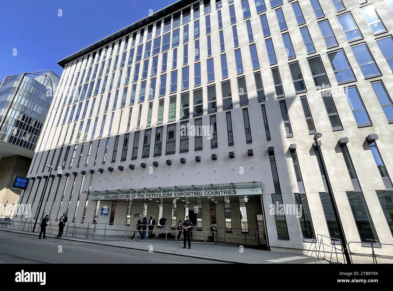 A picture shows a headquarters building of Organization of the ...