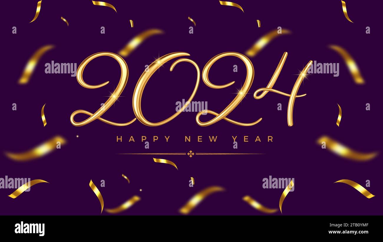 2024 greeting card Stock Vector Images - Alamy