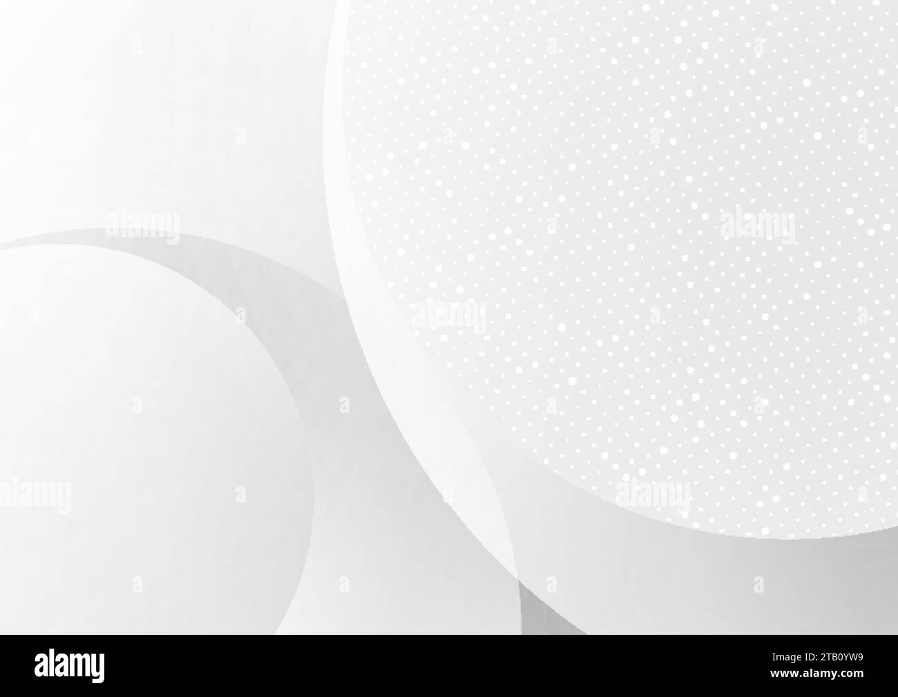 Abstract geometric background with grey circles and particles ...