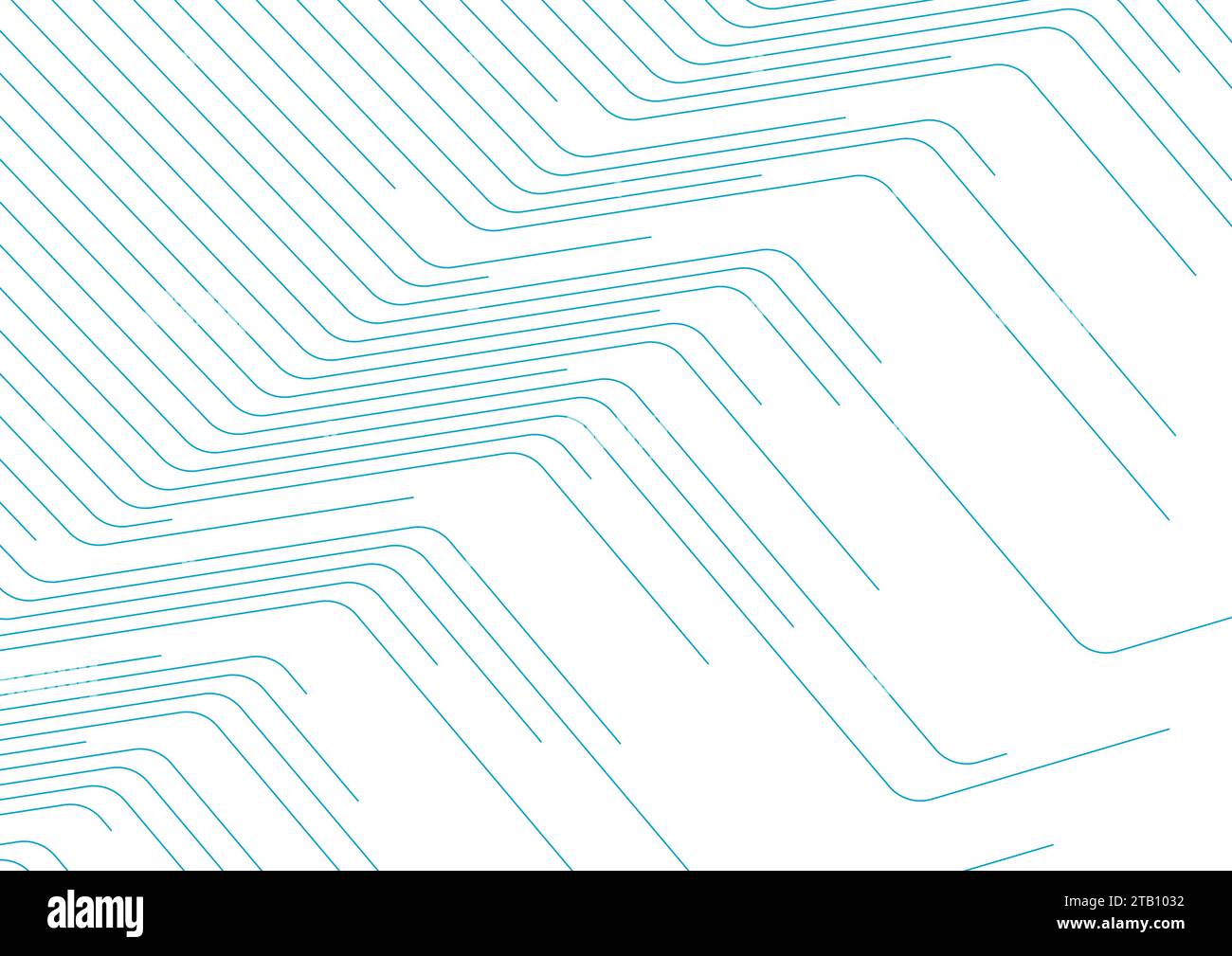 Blue cyan minimal curved lines abstract futuristic tech background. Vector digital design Stock ...