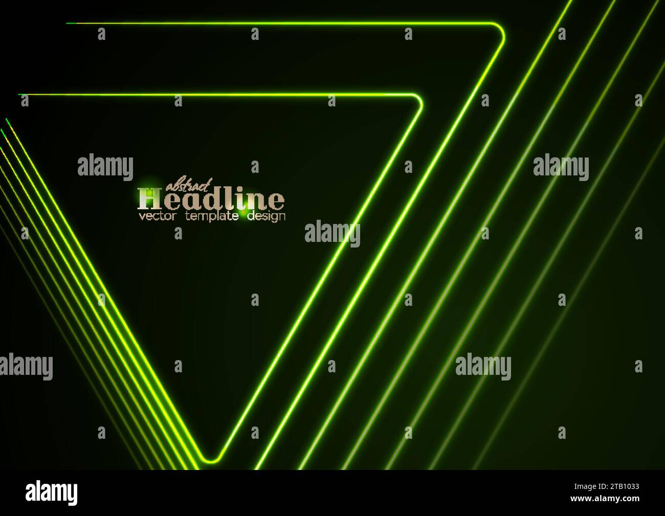 Abstract background neon lights triangles hi-res stock photography and ...