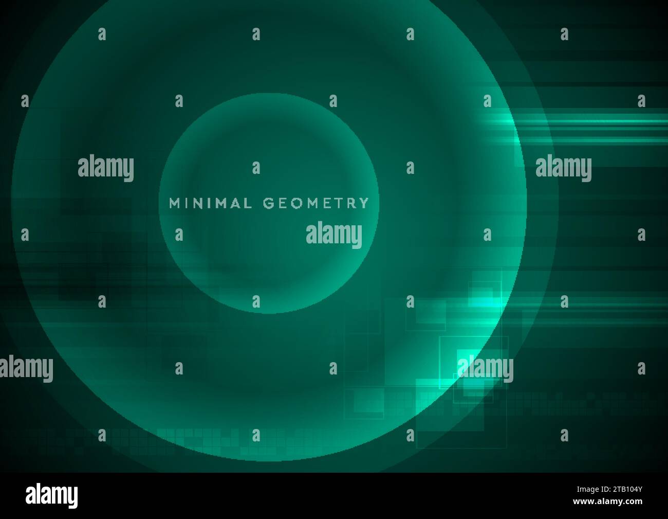Dark green abstract tech geometric background with glossy circles and ... Dark green abstract tech geometric background with glossy circles and ...