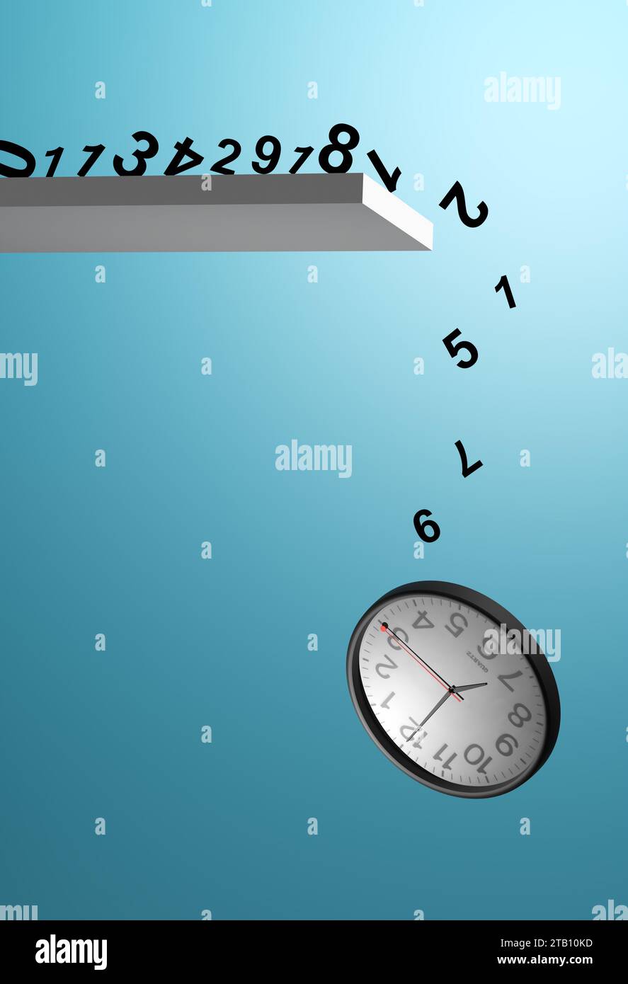 Numbers falling hi-res stock photography and images - Alamy