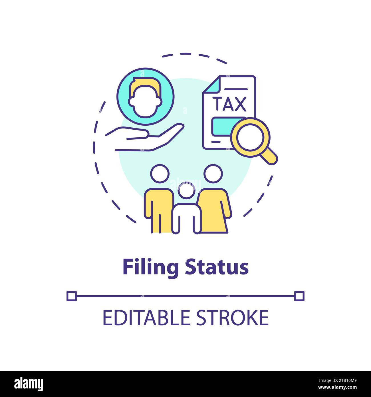 Filing income tax Stock Vector Images - Alamy