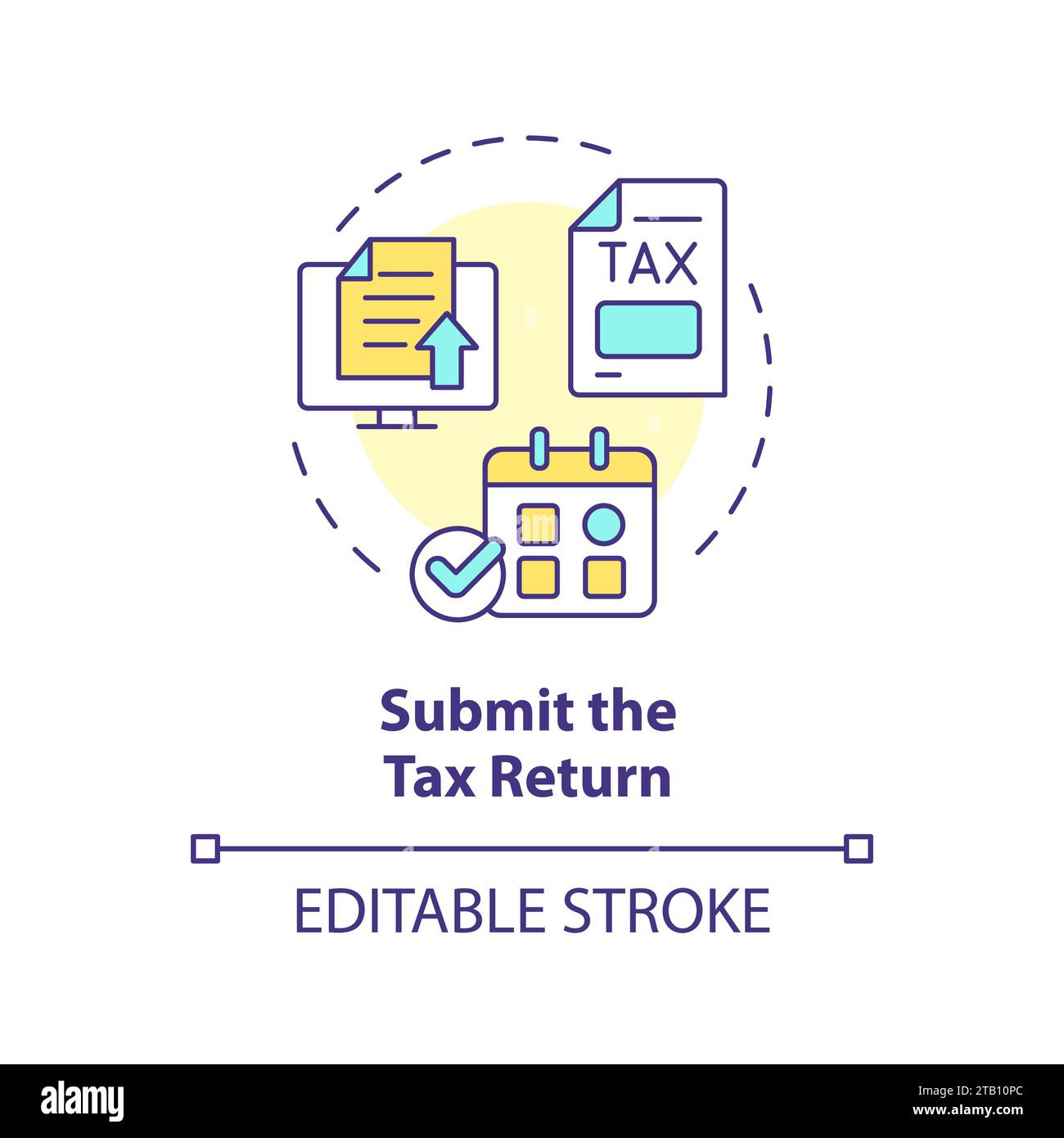 Tax return submit document hi-res stock photography and images - Alamy