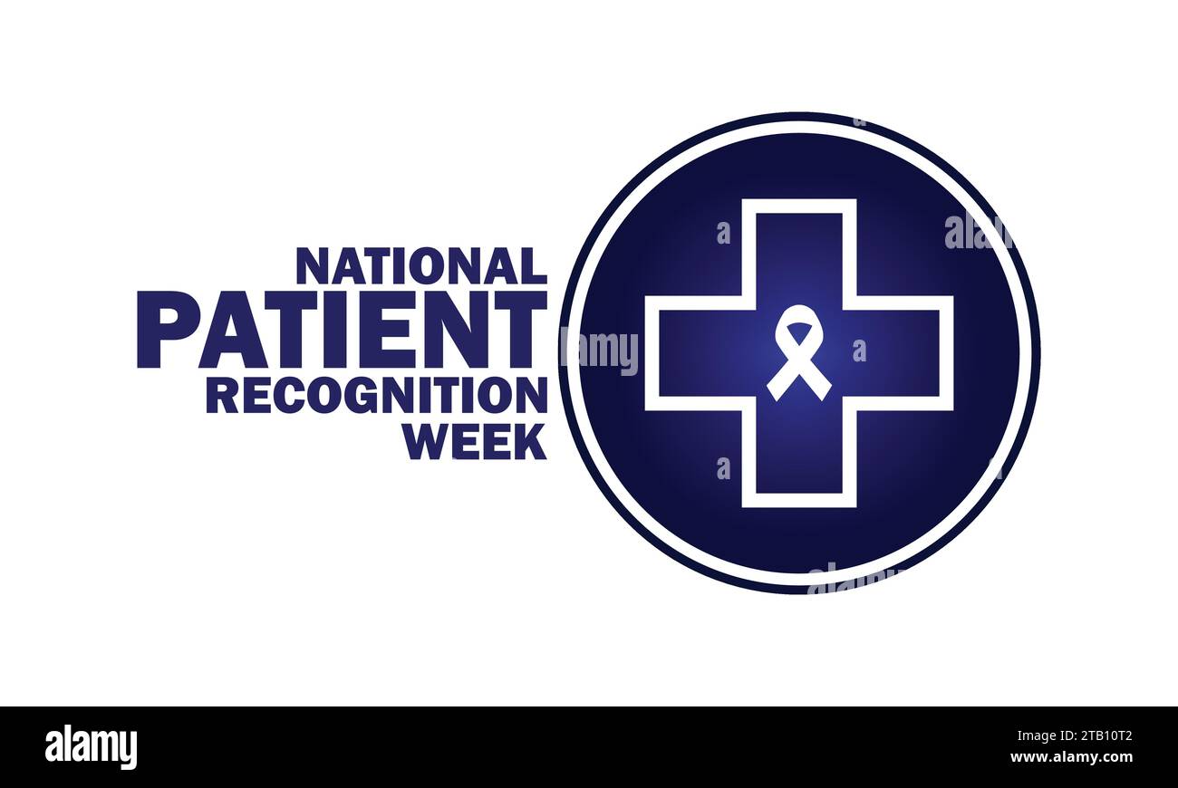 National Patient Recognition week Vector illustration. Holiday concept. Template for background ...