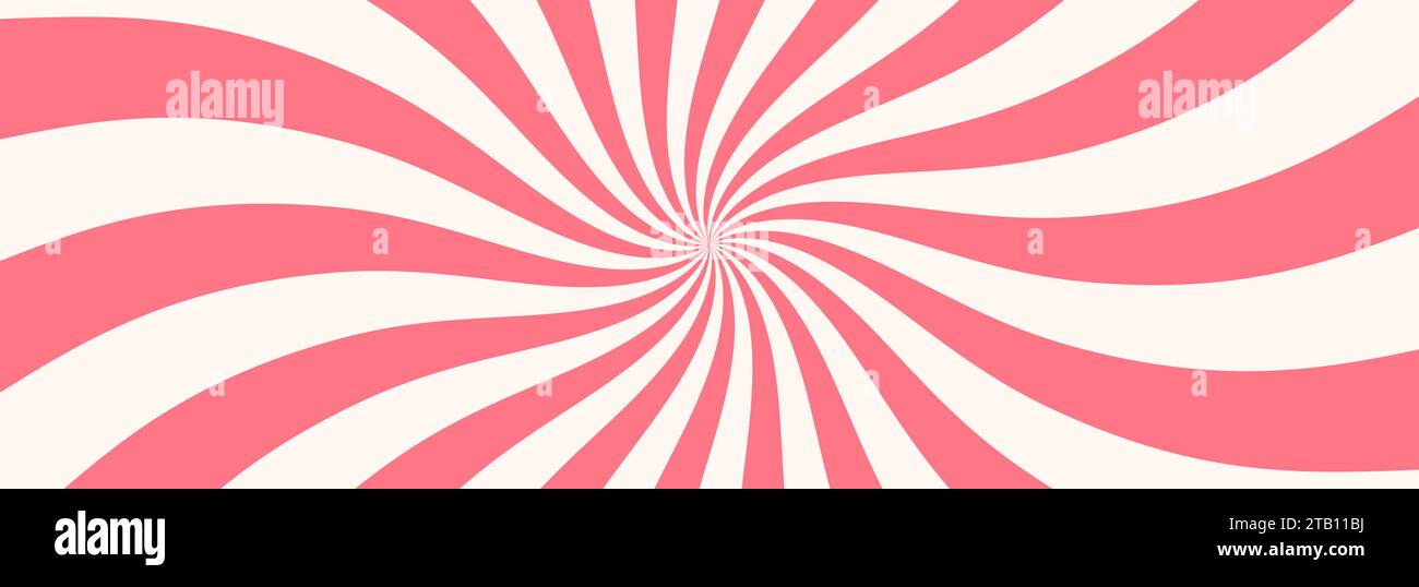Swirling radial ice cream background. Pink vortex spiral twirl. Twirl ...