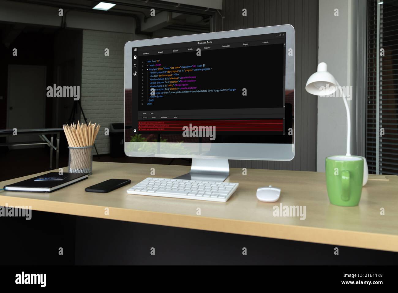 Software Development Programming On Computer Screen For Modish Application And Program Coding