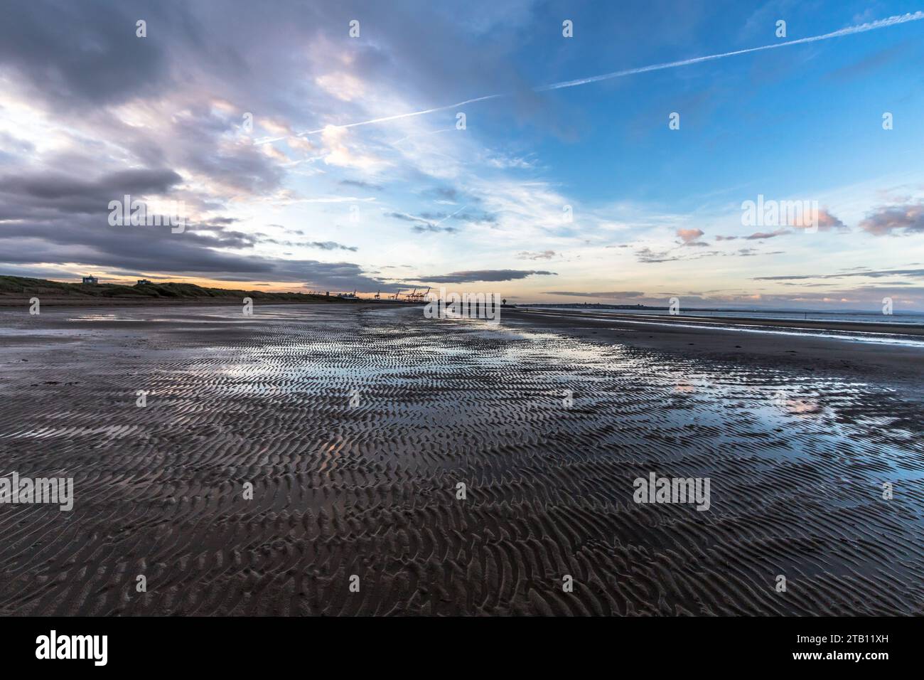 Snowdonia and Crosby beach in UK Stock Photo - Alamy