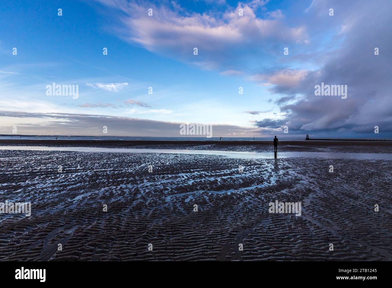 Snowdonia and Crosby beach in UK Stock Photo - Alamy