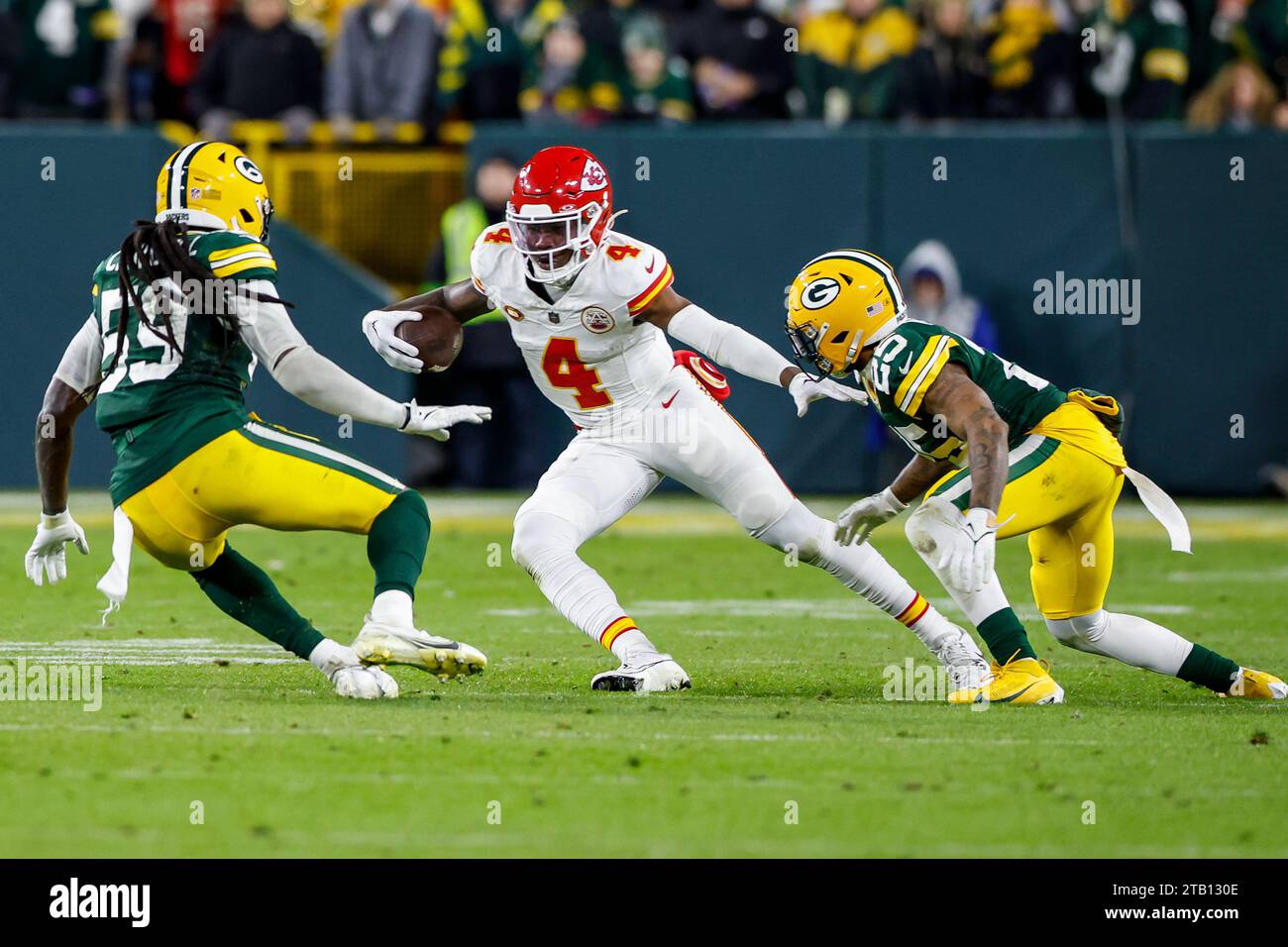 December 3, 2023: Kansas City Chiefs wide receiver Rashee Rice (4) runs ...