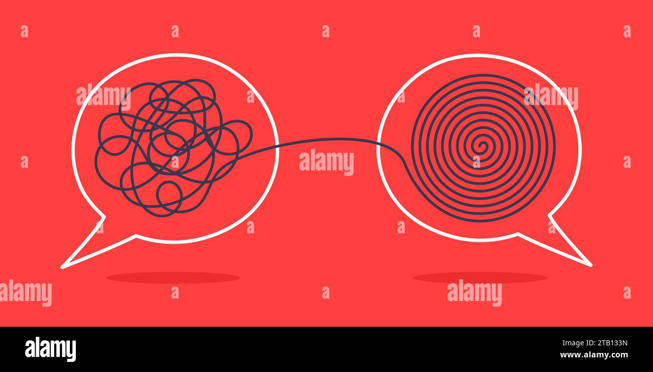 Psychologist consulting or mental problem solving brainstorm concept ...