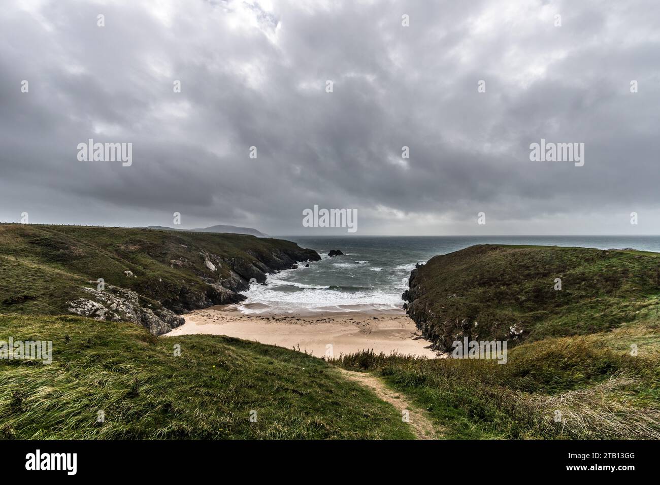 Snowdonia and Crosby beach in UK Stock Photo - Alamy