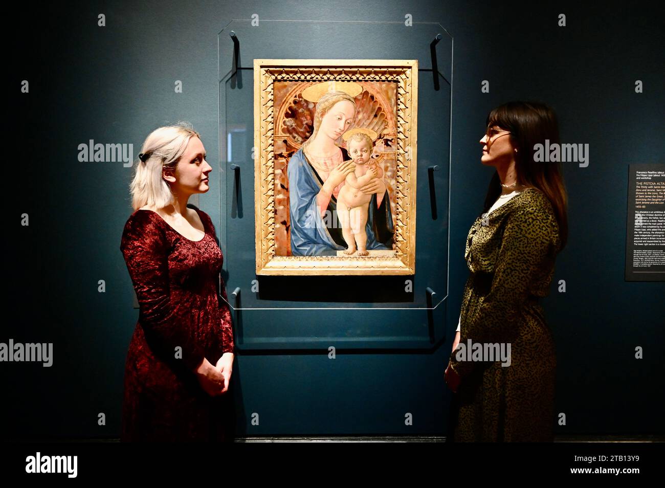 London, UK. "Virgin and Child about 1455" Pesellino A Renaissance ...