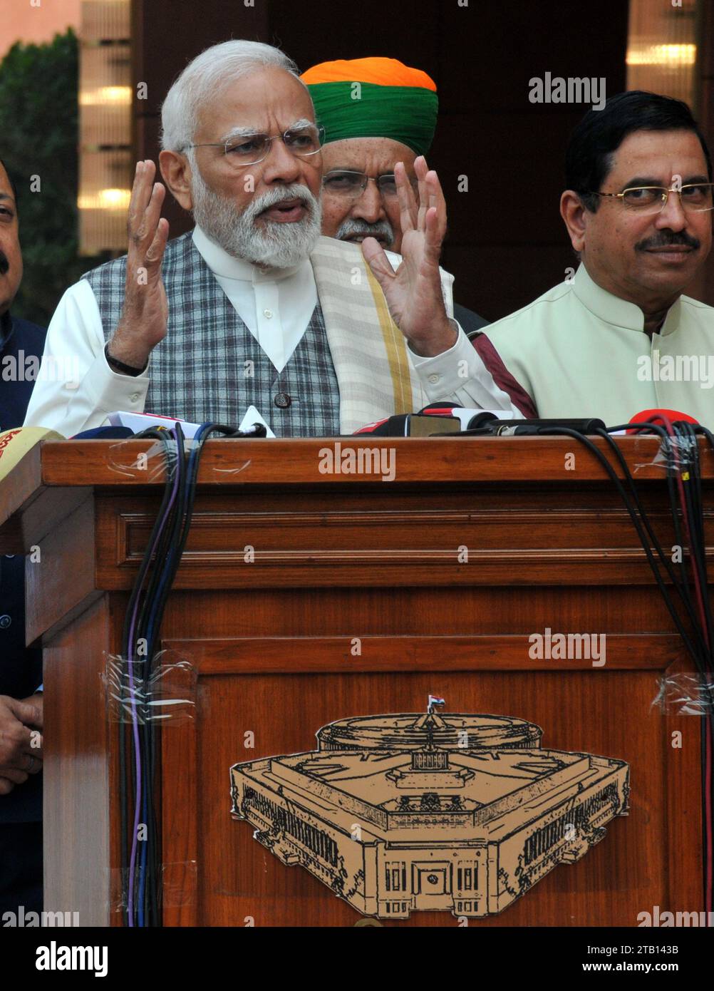 New Delhi, Delhi, India. 4th Dec, 2023. Prime Minister Narendra Modi ...