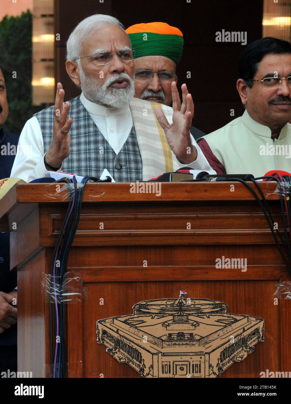 New Delhi, Delhi, India. 4th Dec, 2023. Prime Minister Narendra Modi ...