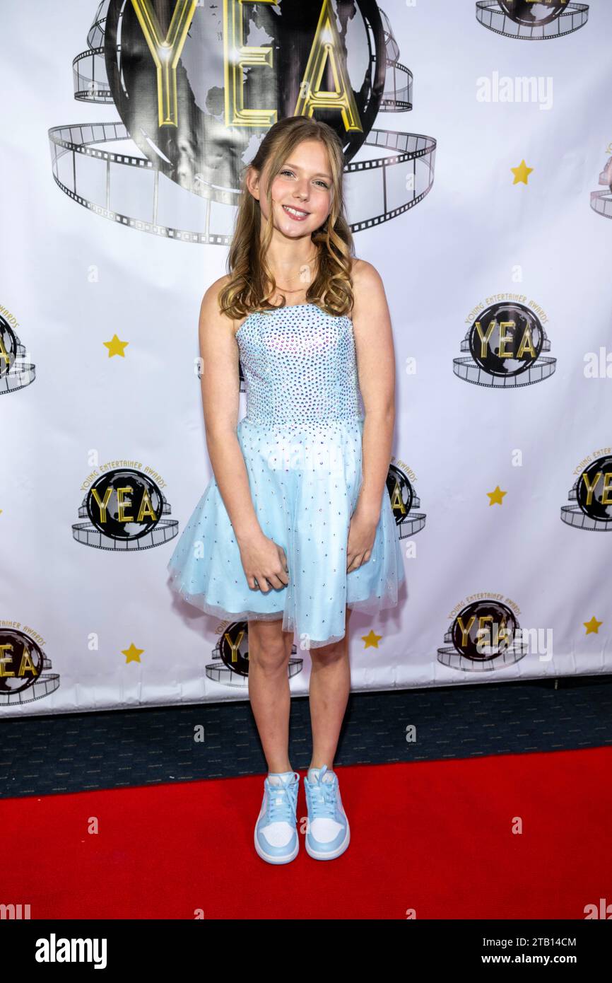 Los Angeles, USA. 03rd Dec, 2023. Actress Casey Hilton attends The 8th Annual Young Entertainer ...