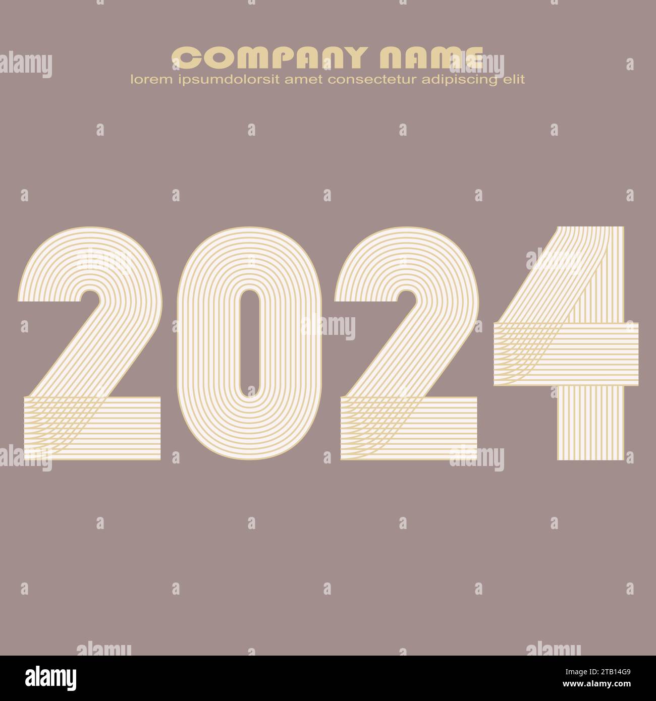 Modern 2024 background vector illustration. Minimal abstract graphic ...
