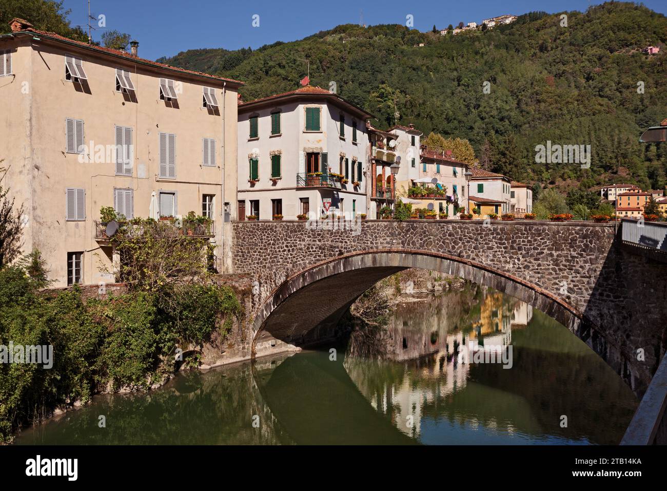 Bagni di Lucca, Tuscany, Italy: landscape of the picturesque village ...