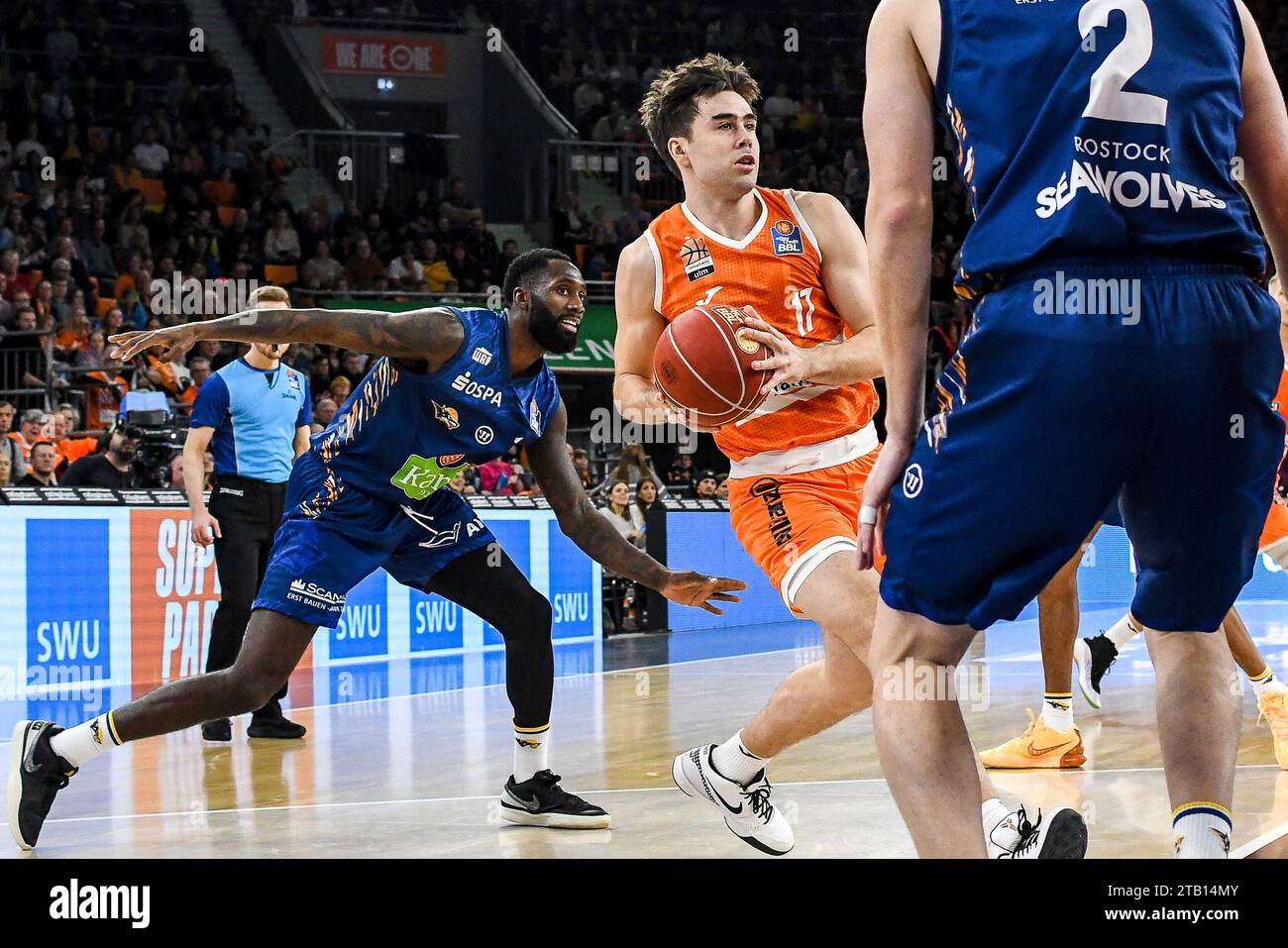 03.12.2023, ratiopharm arena, Neu-Ulm, GER, BBL, ratiopharm Ulm vs ...