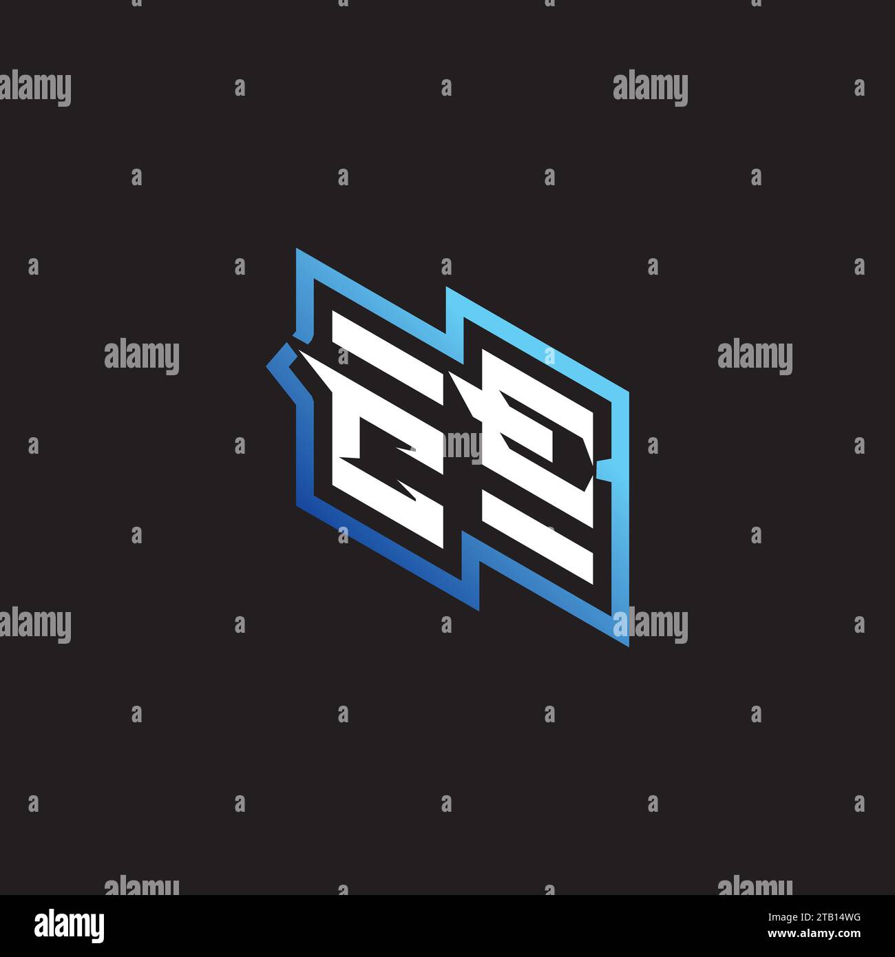 CE initial gaming team, youtube, twitch and clipart stock illustration ...