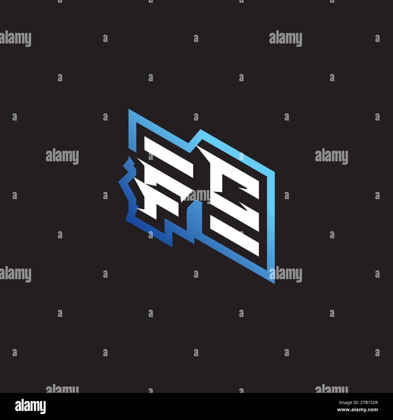 FC initial gaming team, youtube, twitch and clipart stock illustration ...