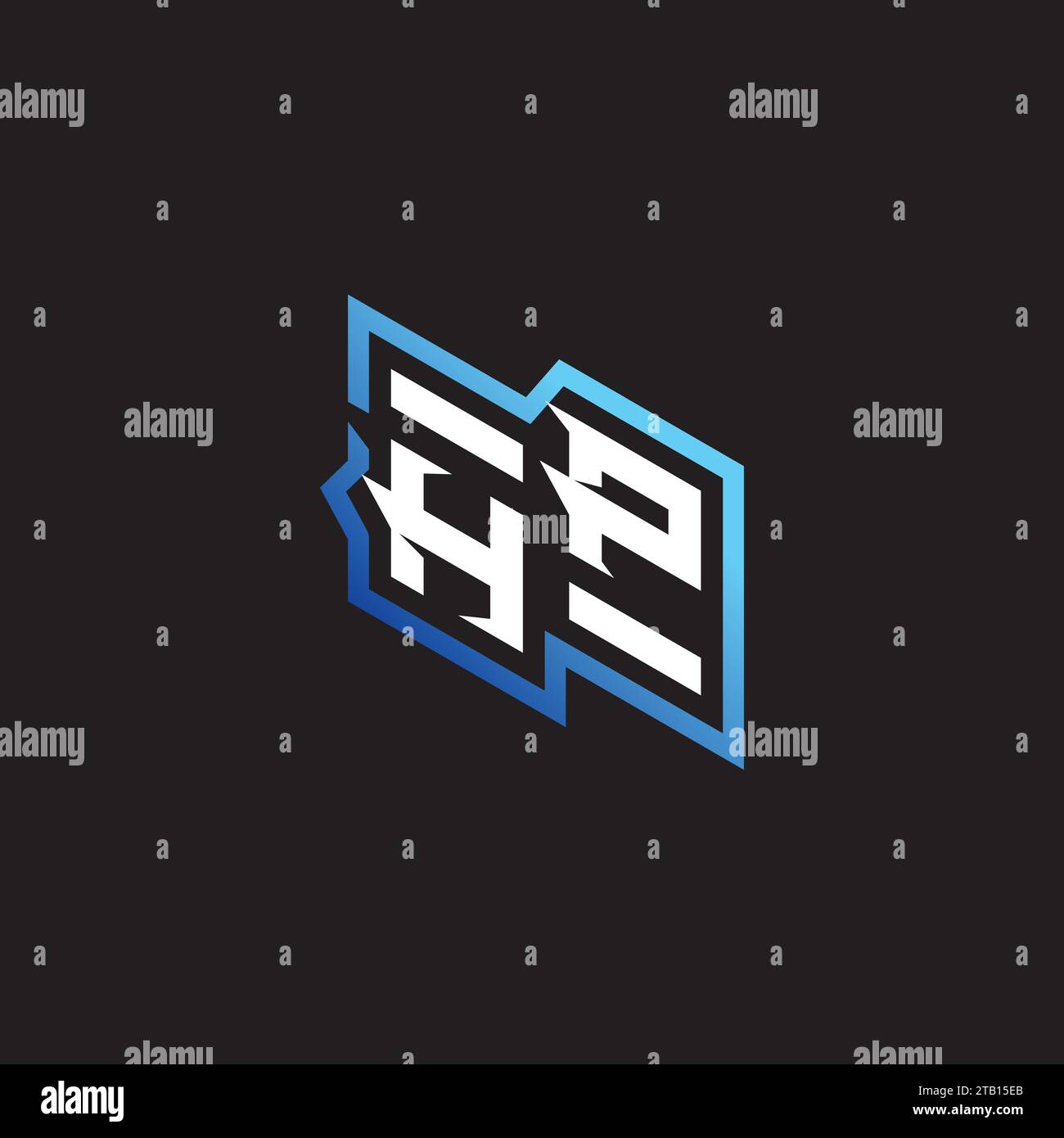HP initial gaming team, youtube, twitch and clipart stock illustration ...