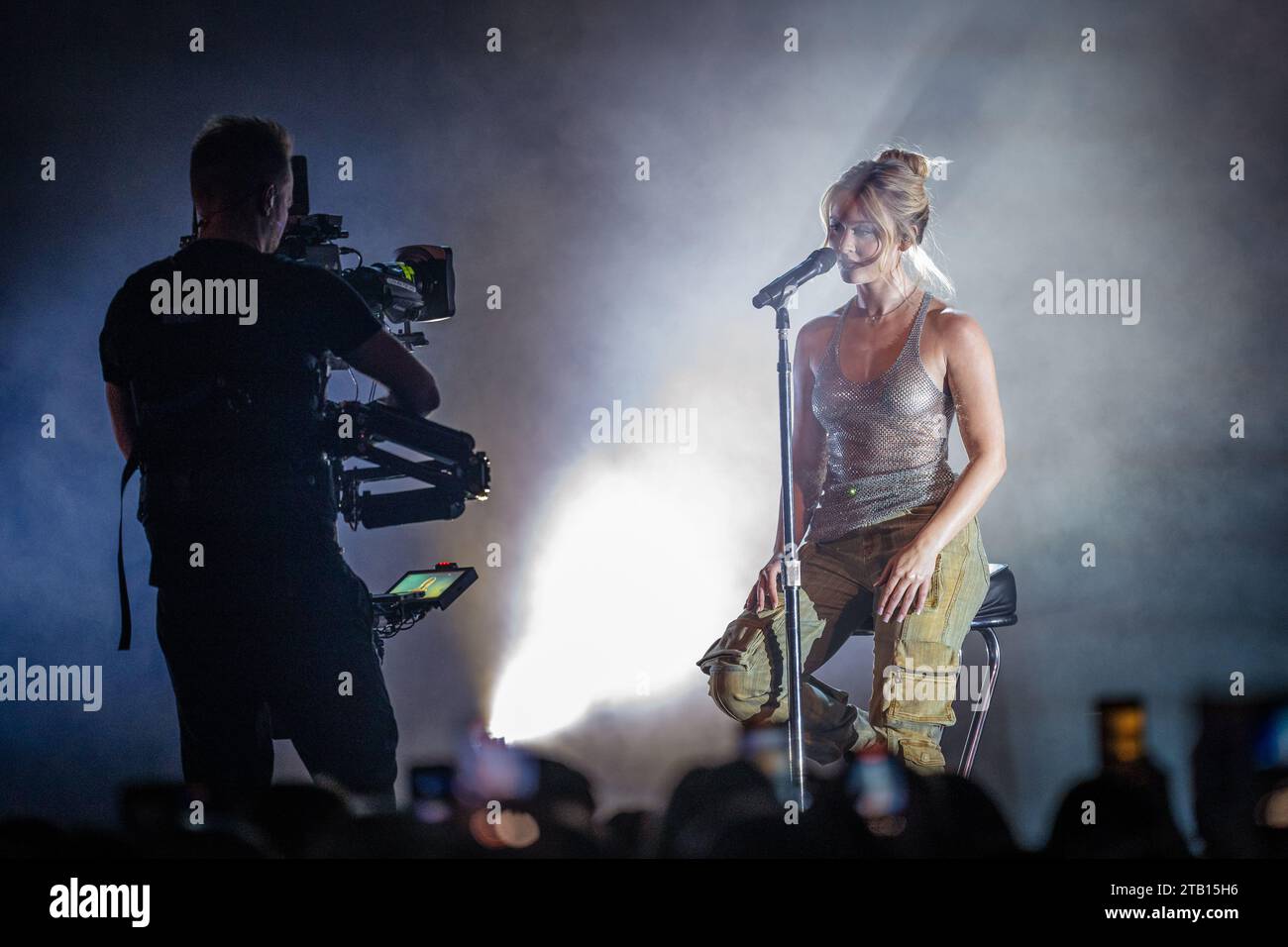 Zara Larsson on stage during the final of Swedish Idol in Avicii Arena ...