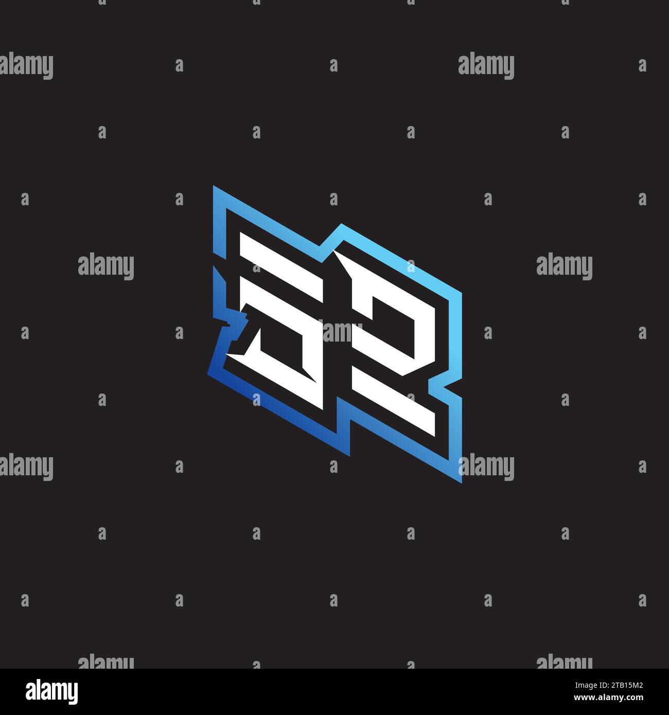 JD initial gaming team, youtube, twitch and clipart stock illustration ...