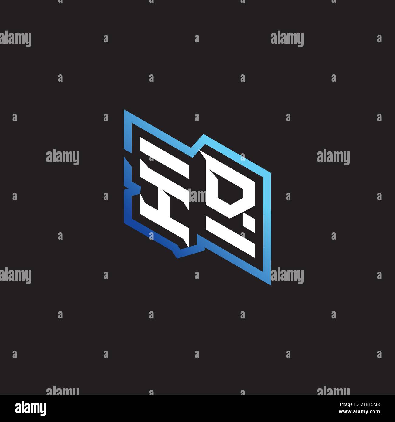 IQ initial gaming team, youtube, twitch and clipart stock illustration ...