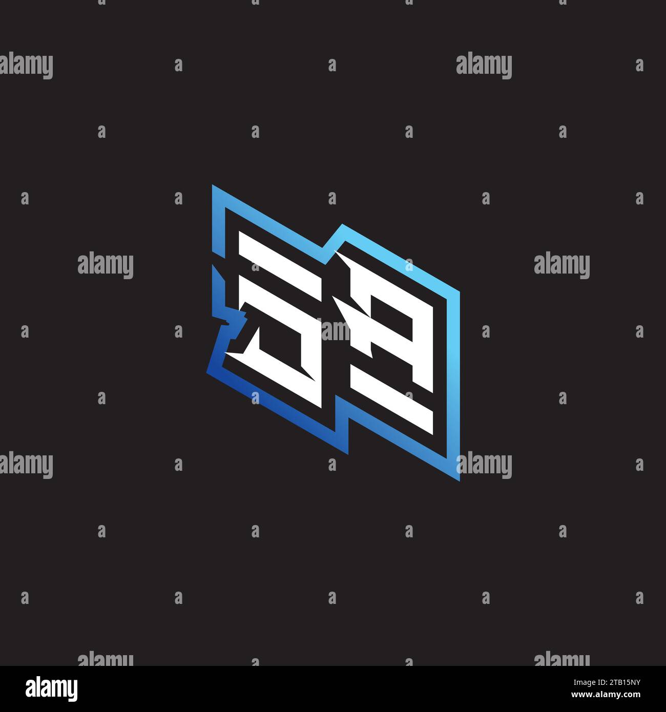 JA initial gaming team, youtube, twitch and clipart stock illustration ...