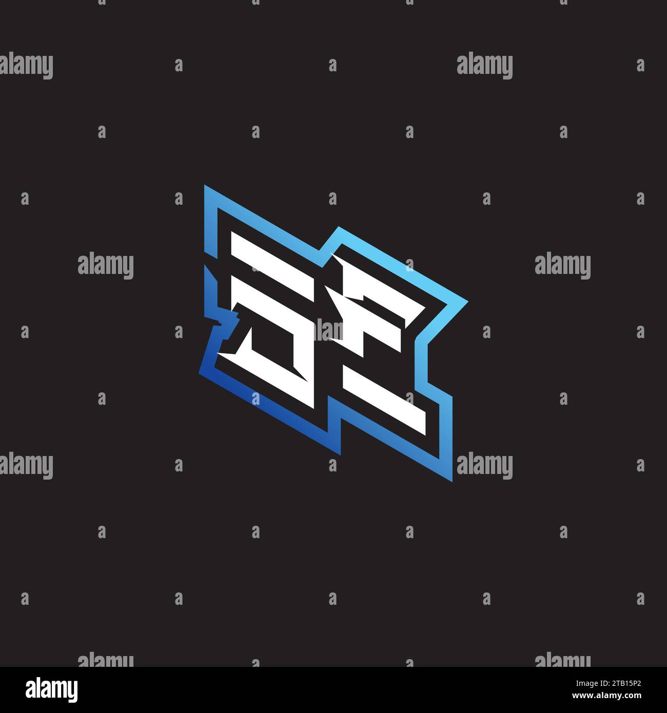 JF initial gaming team, youtube, twitch and clipart stock illustration ...