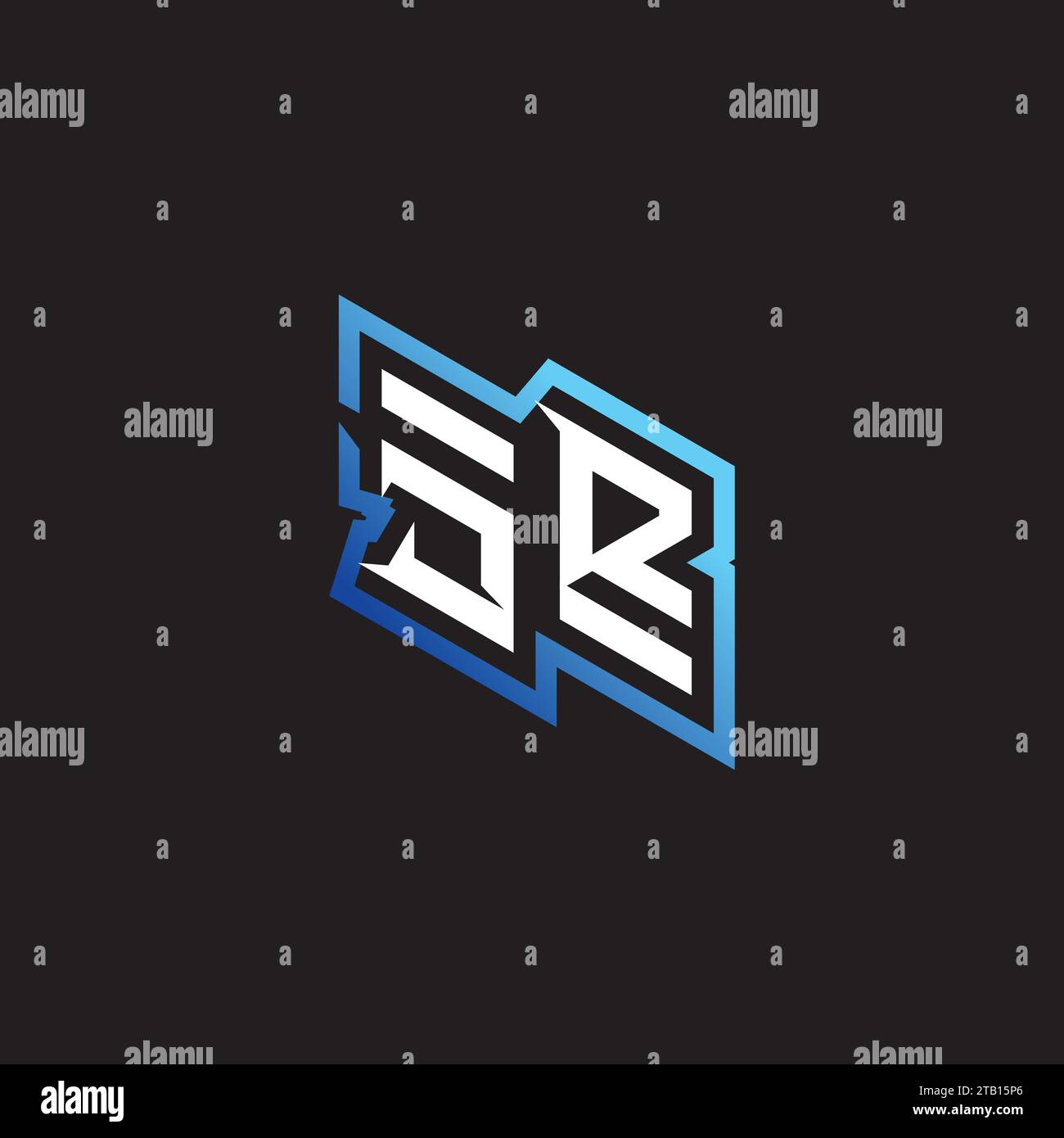 JR initial gaming team, youtube, twitch and clipart stock illustration ...