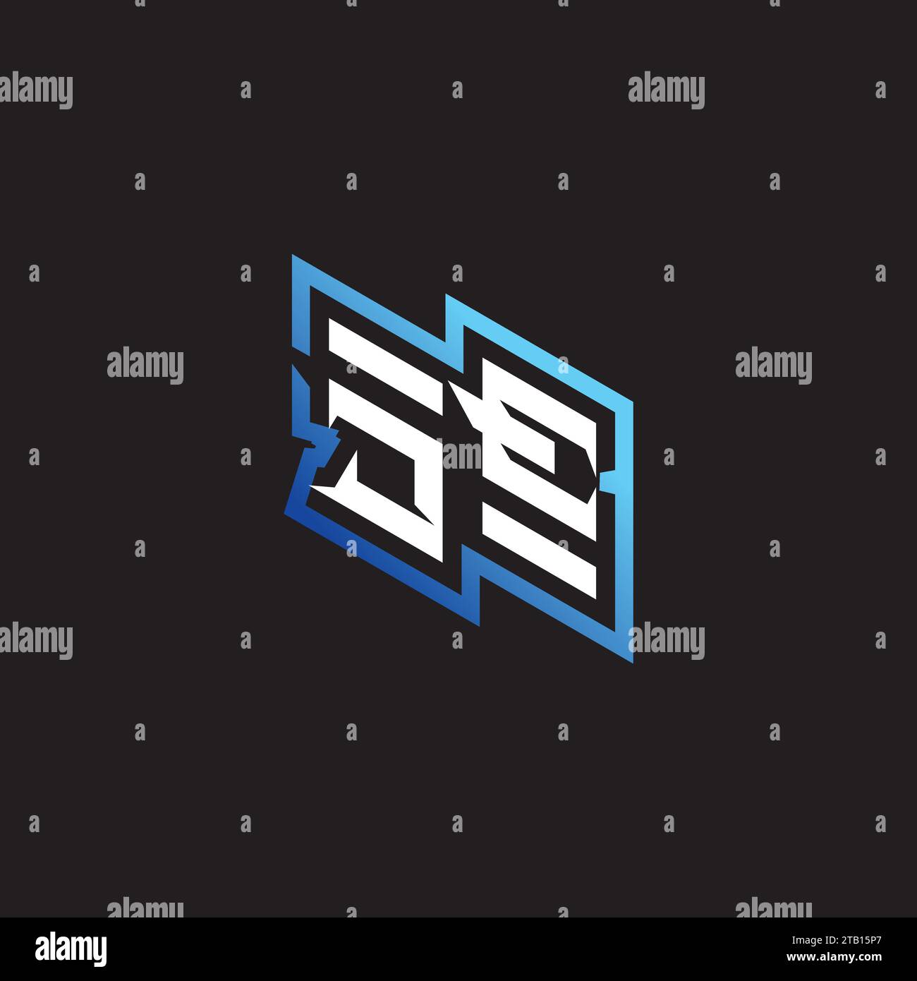 JE initial gaming team, youtube, twitch and clipart stock illustration ...