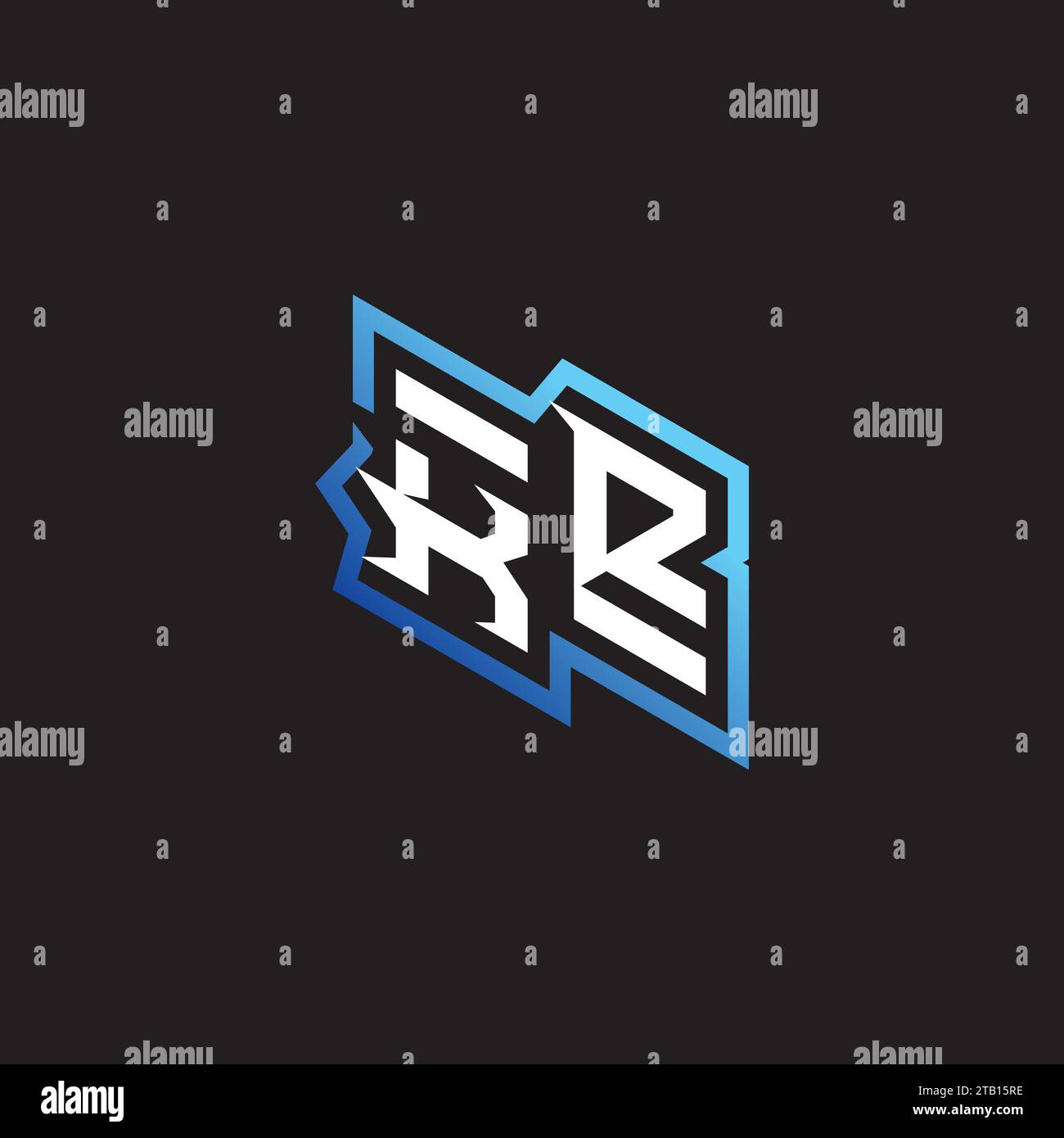 KR initial gaming team, youtube, twitch and clipart stock illustration ...