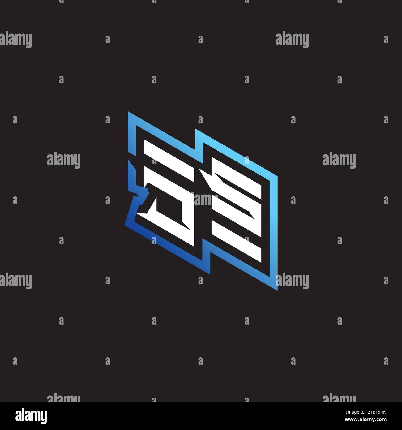 JS initial gaming team, youtube, twitch and clipart stock illustration ...