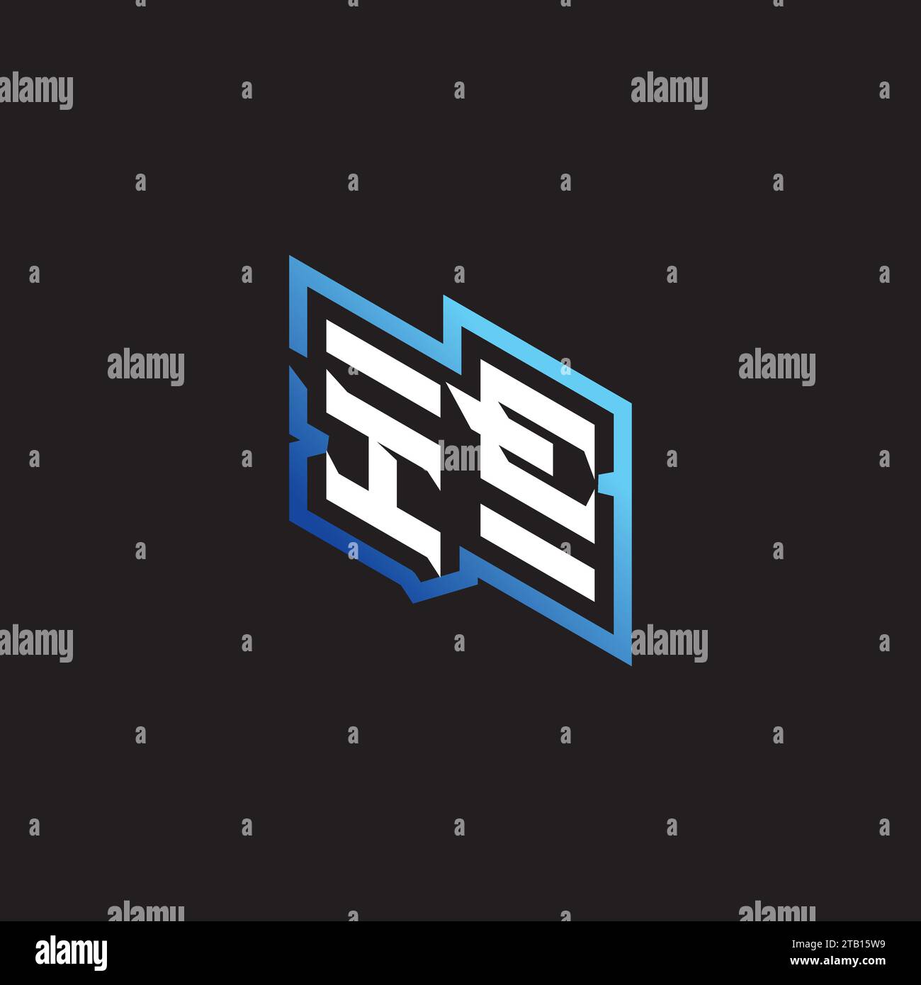 IE initial gaming team, youtube, twitch and clipart stock illustration ...