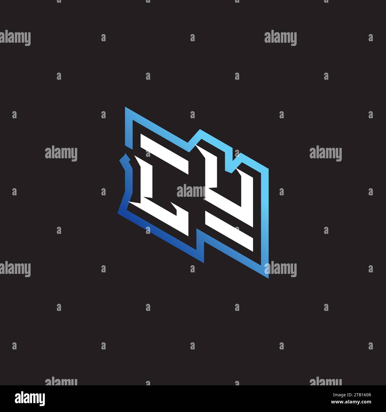 LU initial gaming team, youtube, twitch and clipart stock illustration ...
