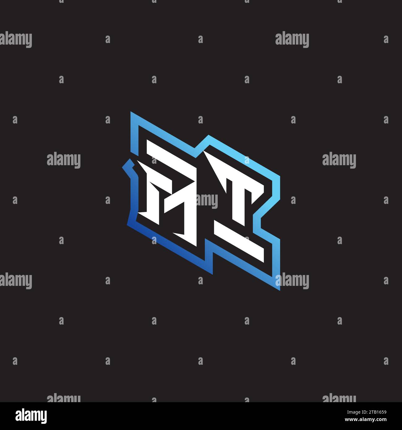 MT initial gaming team, youtube, twitch and clipart stock illustration ...