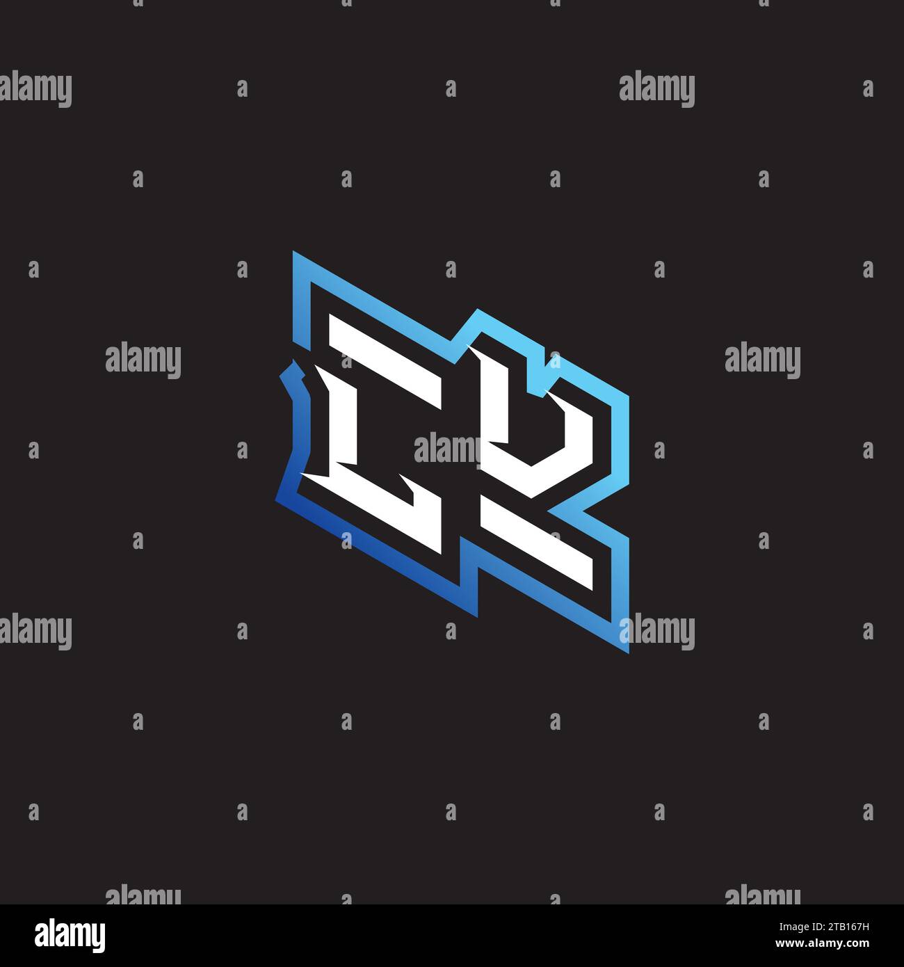 LV initial gaming team, youtube, twitch and clipart stock illustration ...