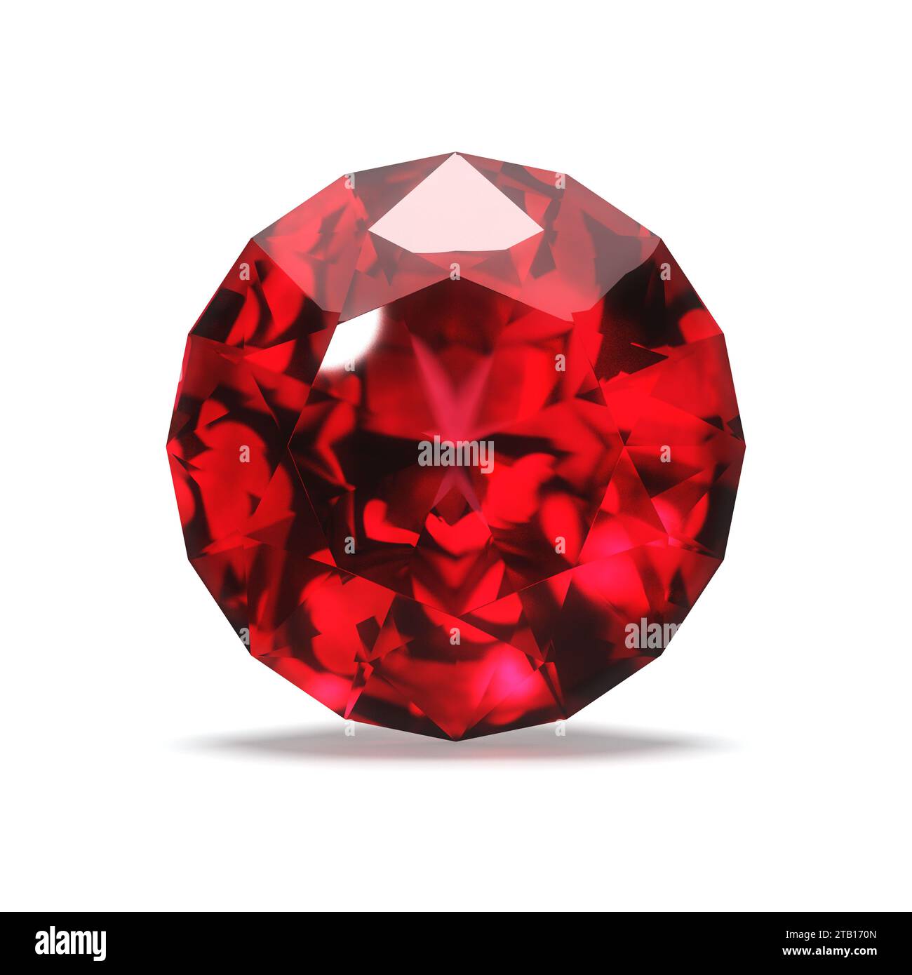 ruby, jewel, red gemstone, on white background Stock Photo - Alamy