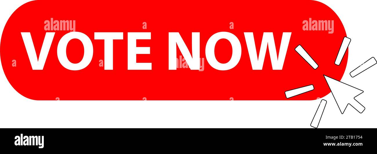Vote Now Button icon. Voting sign. Elections symbol. flat style Stock ...