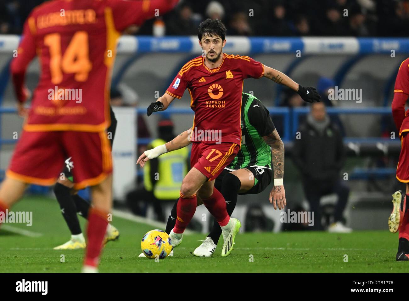 Sardar Azmoun (Roma)Uros Racic (Sassuolo) during the Italian "Serie A ...