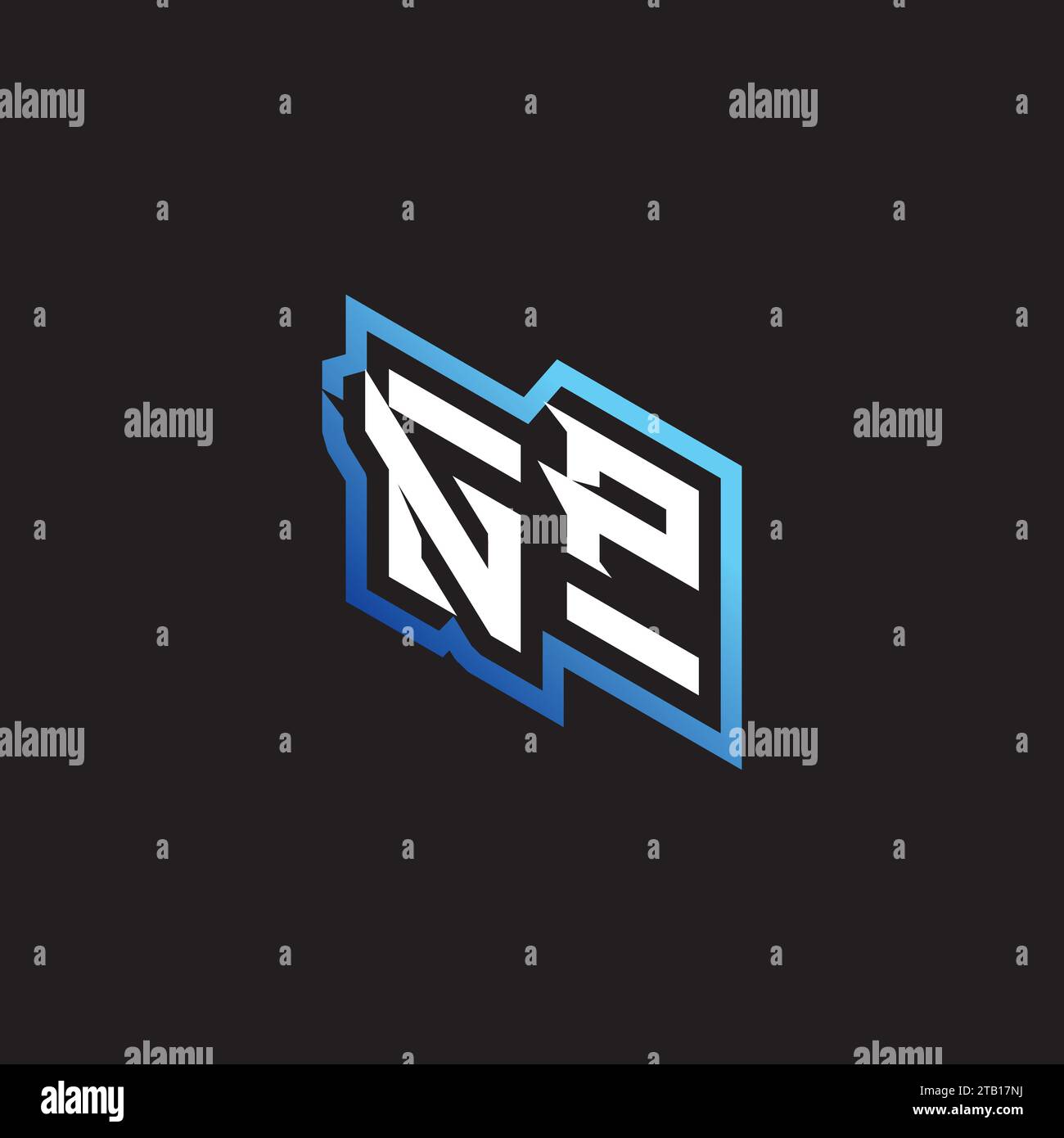 NP initial gaming team, youtube, twitch and clipart stock illustration ...