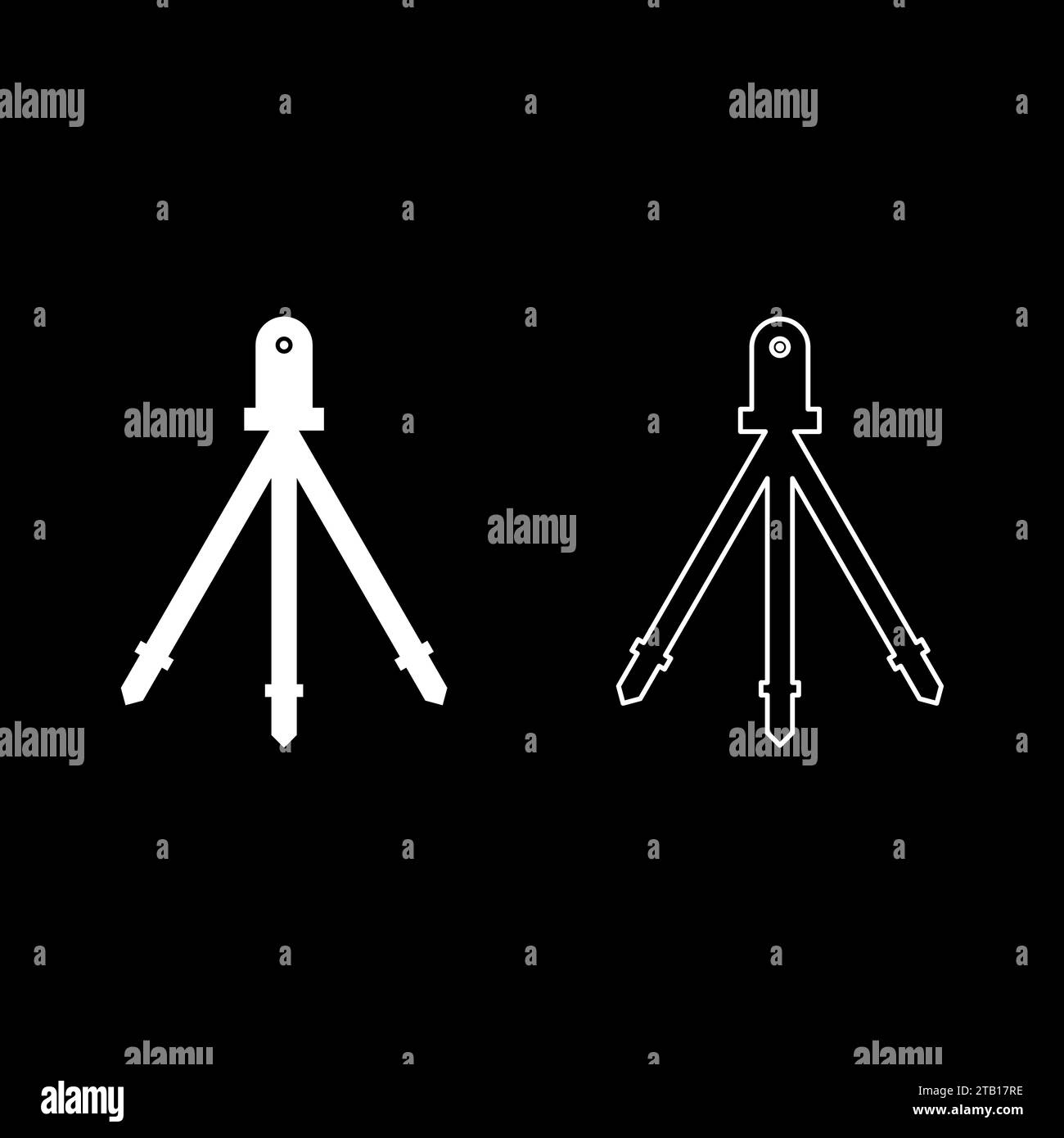 Laser level tool measure building on tripod engineering equipment ...
