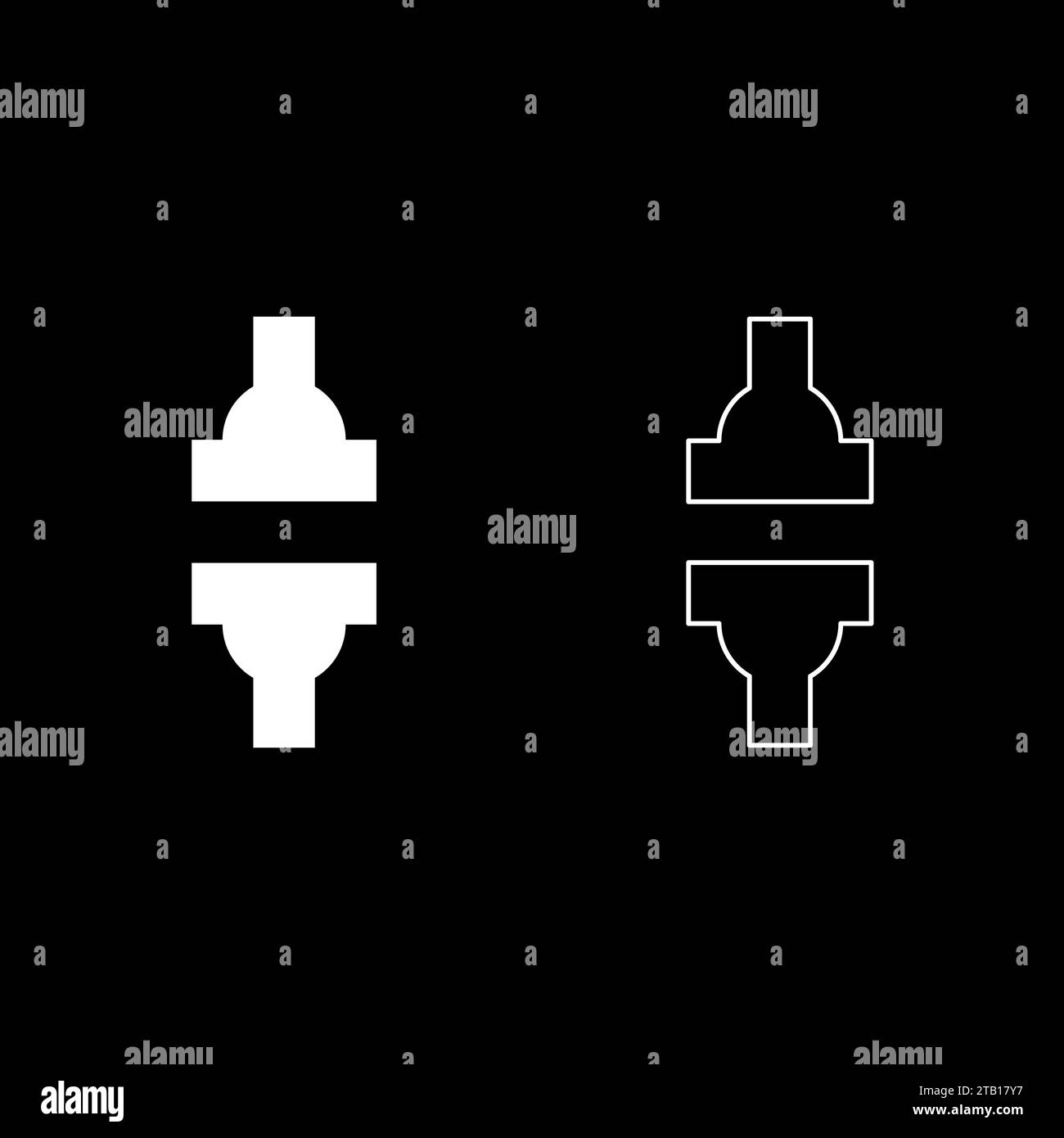 Machine press automatic hydraulic factory industrial set icon white ...