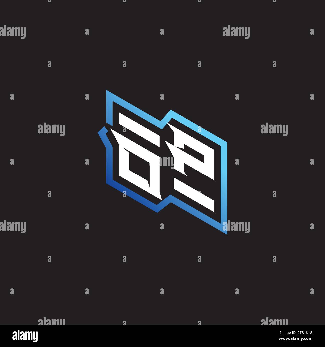 OP initial gaming team, youtube, twitch and clipart stock illustration ...
