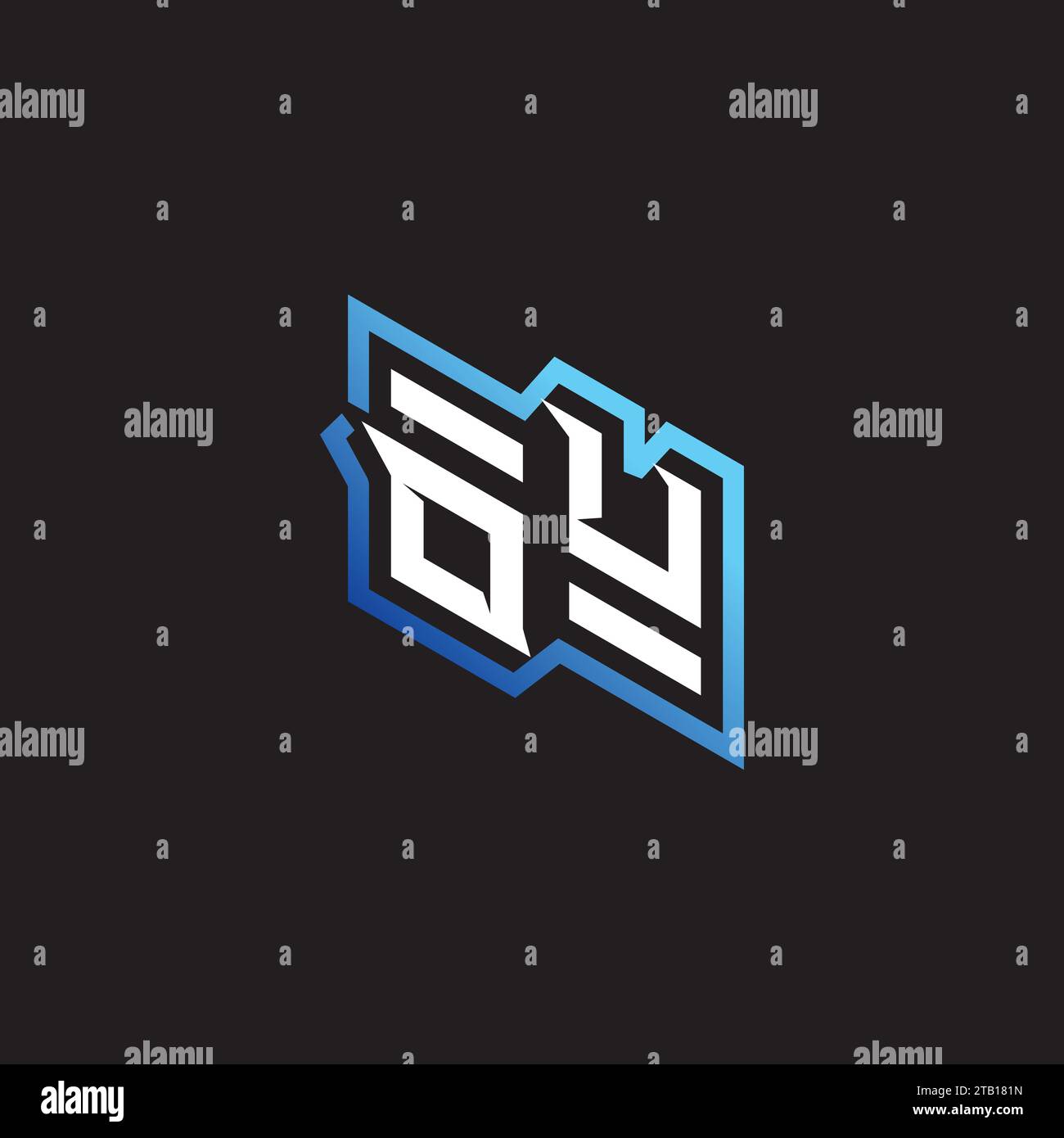 OU initial gaming team, youtube, twitch and clipart stock illustration ...