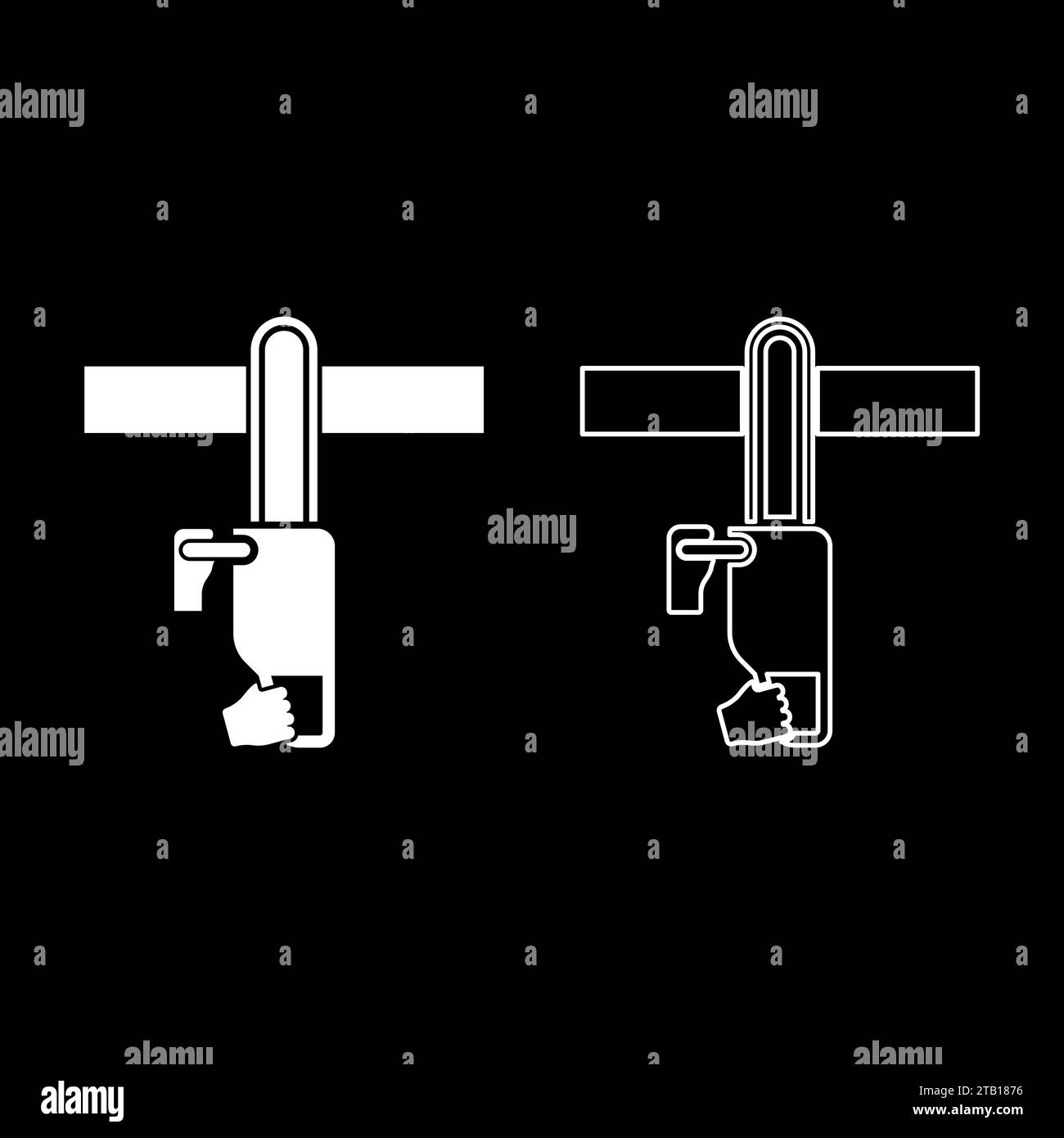 Chainsaw sawing board woodchopper concept lumberjack arborist cutting ...