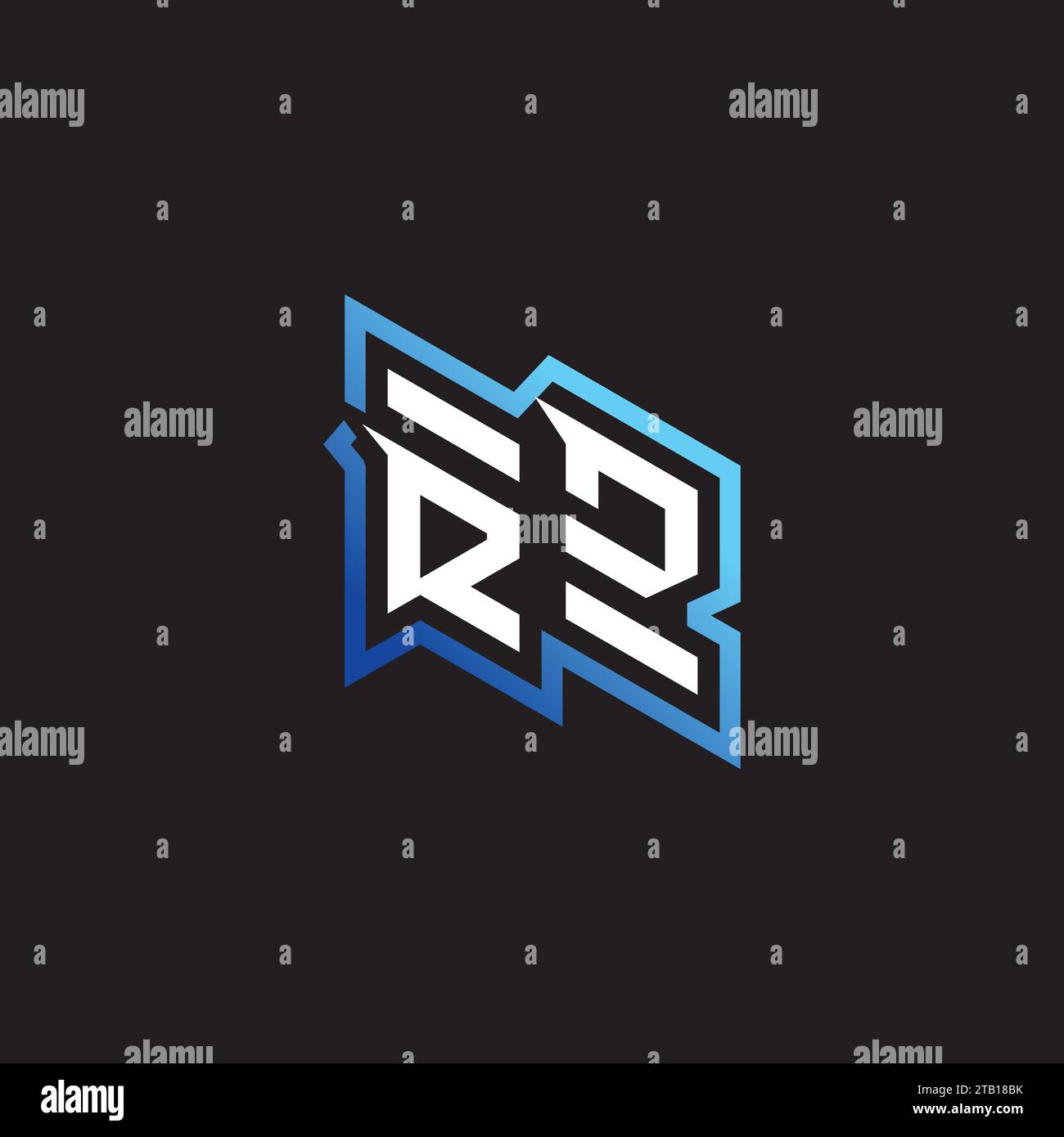 RD initial gaming team, youtube, twitch and clipart stock illustration ...